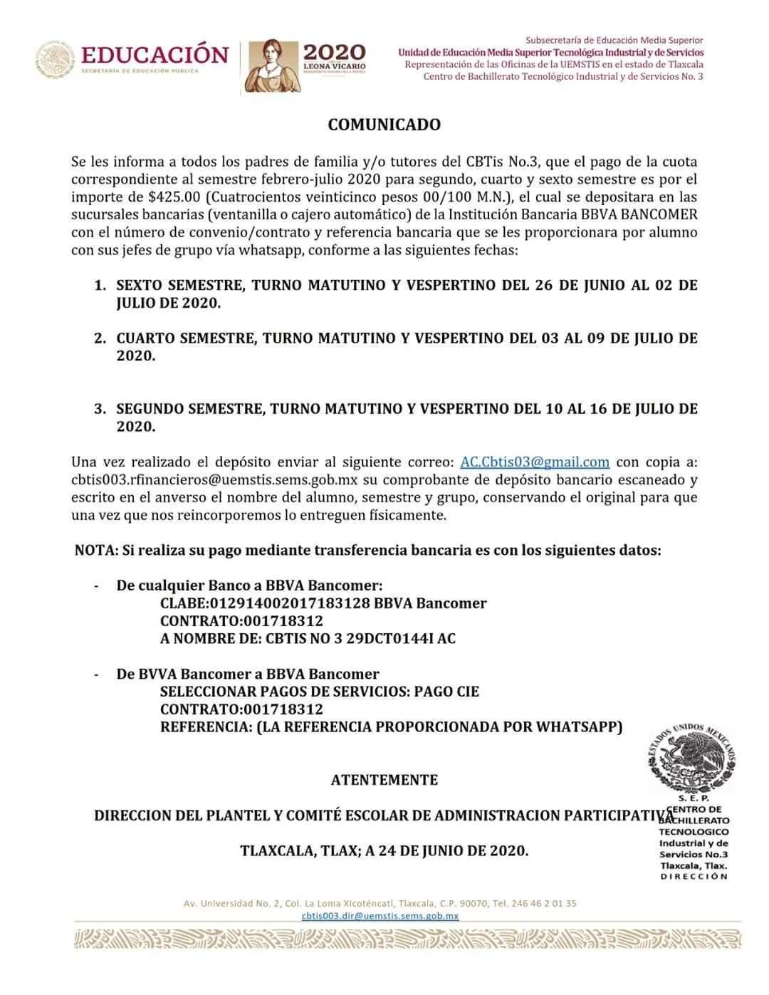 Protestan por cobro de cuotas en el Cbtis 3 de Tlaxcala - Cuarto de ...