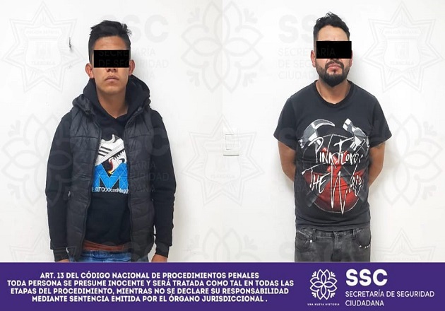 En Chiautempan Detienen A Dos Masculinos Por Posesión De Droga Y Un